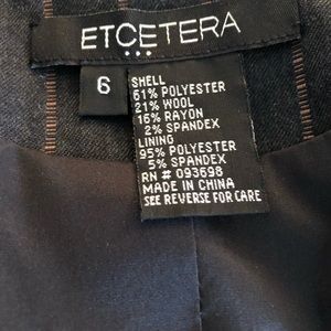 Etcetera | Jackets & Coats | Etcetera Charcoal Chic Jacket | Poshmark